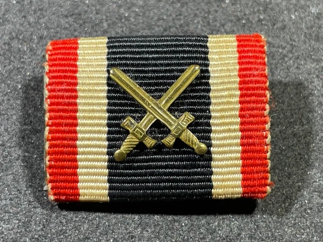 WW2 WWII GERMAN Military Heer Army Ribbon Bar KVK2 Merit Cross 2nd ...