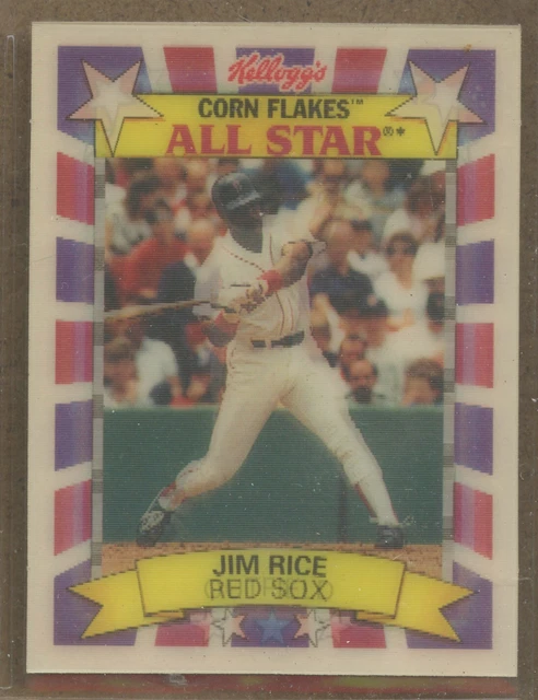 1992 KELLOGG'S CORN Flakes All-Stars #8 Jim Rice Boston Red Sox Hall-of ...