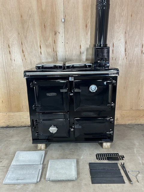 AGA RAYBURN HEATRANGER 345W wood burning range cooker / boiler £3,295. ...