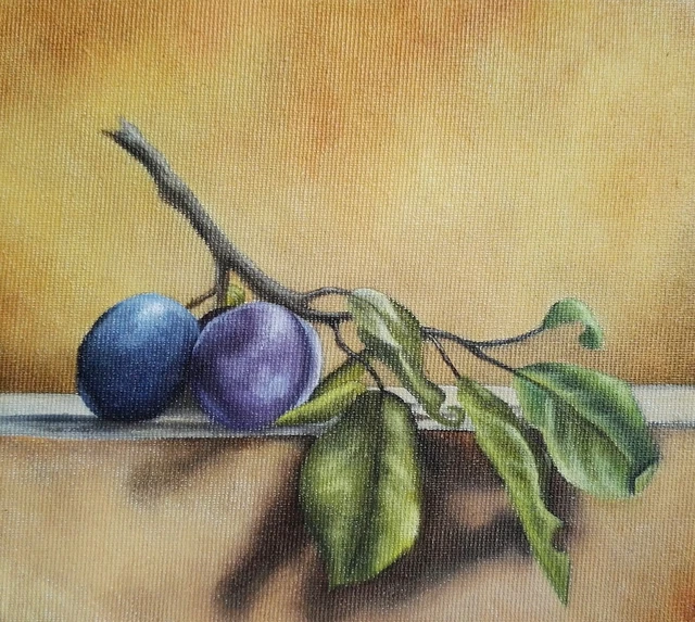 PEINTURE, TABLEAU, HUILE sur toile format 18/19 cm année 2022. Etude ...