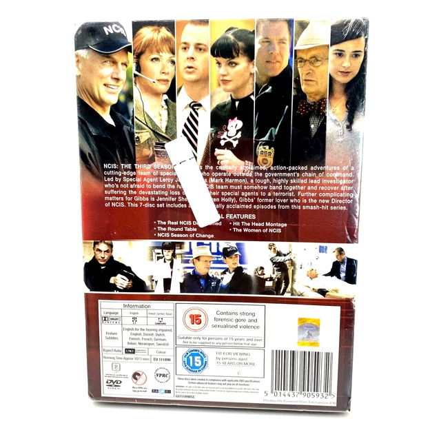 NCIS SERIES 3 Naval Criminal Investigative Service Complete Season DVD ...