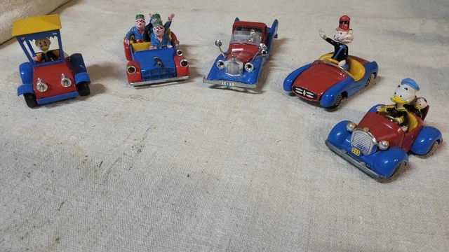 JOLI LOT DE 5 voitures Polistil Politoys métal Walt Disney en bel état ...