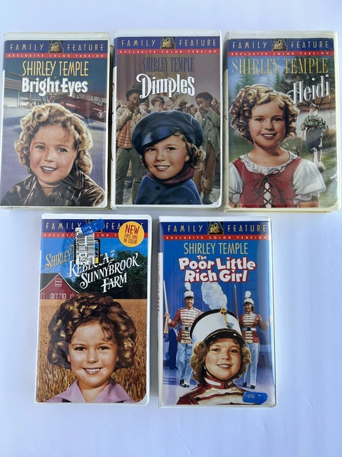 SHIRLEY TEMPLE VHS Collection (Colorized VHS Collection 1-5) W ...