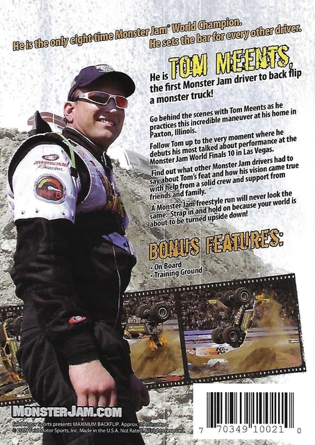EVOLUTION OF A Maximum Backflip - Monster Jam: Starring Tom Meents (DVD ...