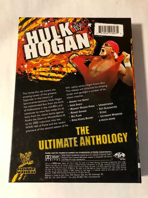 WWE HULK HOGAN The Ultimate Anthology DVD 2006 - 3 Disc Set, Tested $16 ...