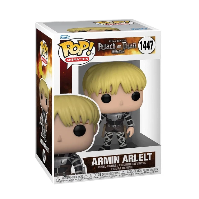 FUNKO POP ANIMATION Attack on Titan Armin Arlert With Chase Figure 1447 ...