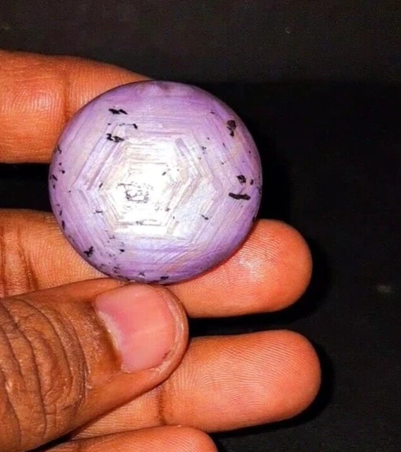 STAR RUBY RARE OVALE VIOLET 100% NATUREL 175.00 Ct CABOCHON GEMMES EN ...