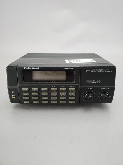 SCANNER PROGRAMMABLE ENTRÉE directe 200 canaux AM/FM Radio Shack Pro ...