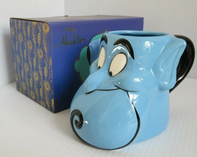 OFFICIAL DISNEY ALADDIN 3D Genie Face Head Shaped Ceramic Coffee Tea ...
