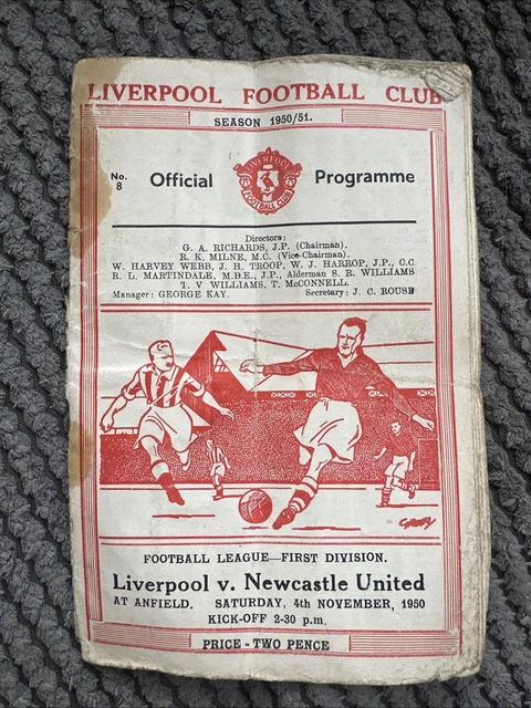LIVERPOOL FC PROGRAM 1950 £10.78 - PicClick UK