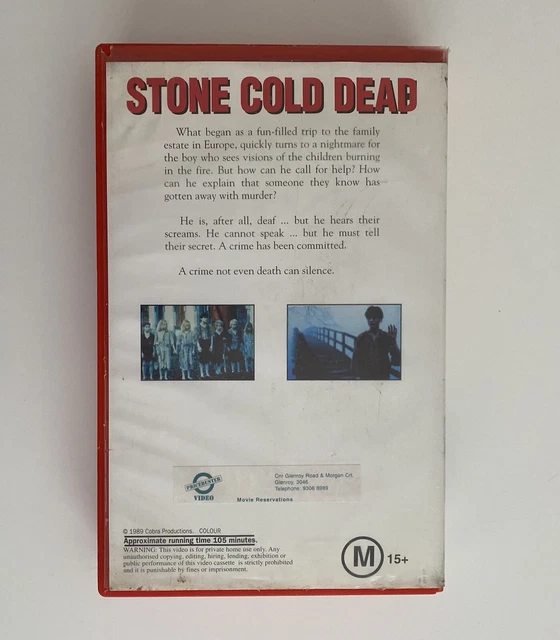 STONE COLD DEAD (Sounds Of Silence) [VHS] VDC Video Ex-Rental Tape 1989 ...