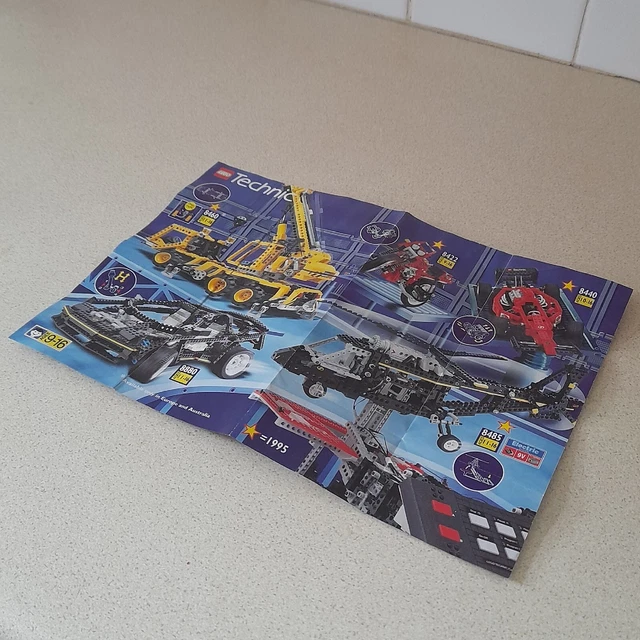 LEGO A4 POSTER/ADVERTISING Leaflet From 1995, Vintage Technic, 8880 ...