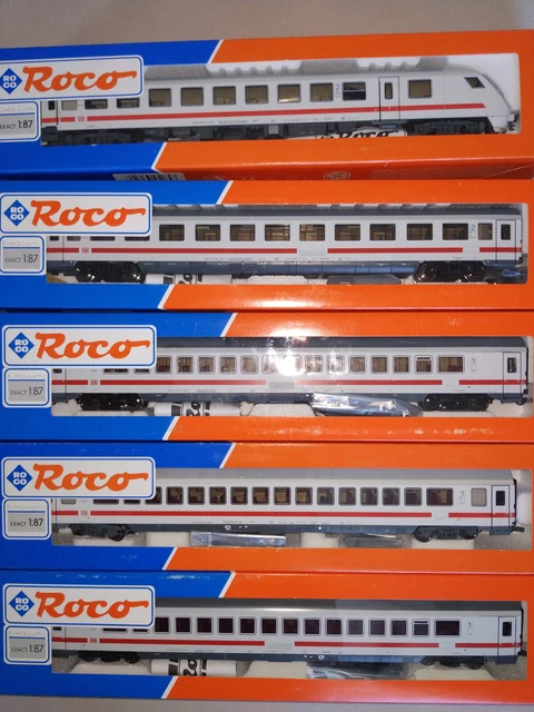 ROCO H0 45264 45231 45226, 5 IC-Personenwagen DB AG, exact 1:87 ...
