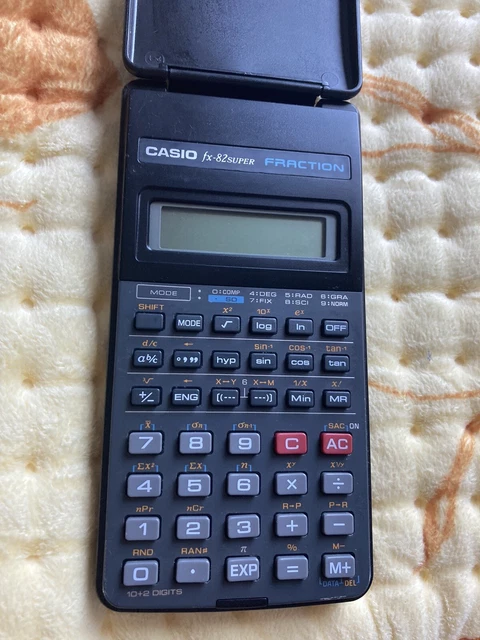 VINTAGE CASIO FX-82 Super Wissenschaftlicher Taschenrechner Klappbar ...