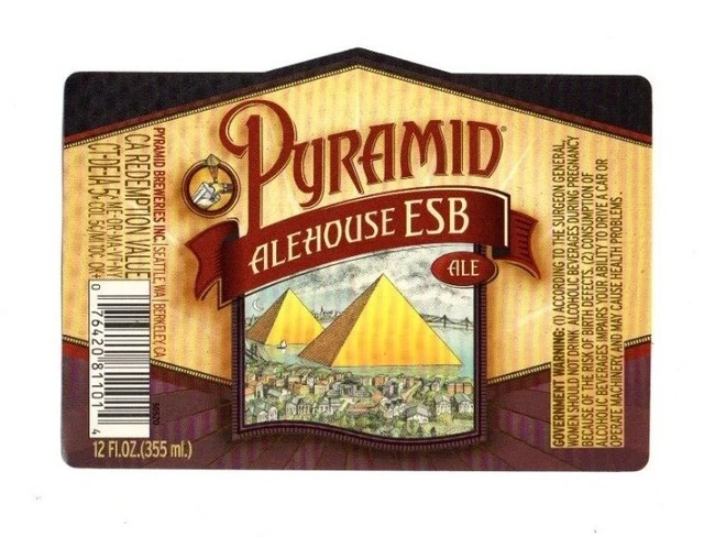 USA - BEER Label - Pyramid Breweries Inc., Seattle - Alehouse ESB Ale £ ...