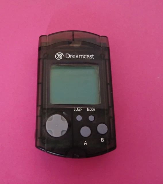 SEGA DREAMCAST VISUAL Memory Unit (VMU) clear black £29.99 - PicClick UK
