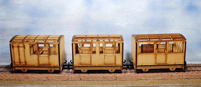 3X UNFINISHED COACH Kits SM32 16mm Scale For Garden Railway (150mm) £42 ...