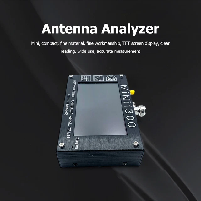 HF/VHF/UHF ANTENNA METER Tester 0.1-1300MHz Analog Chart Aluminum Alloy ...
