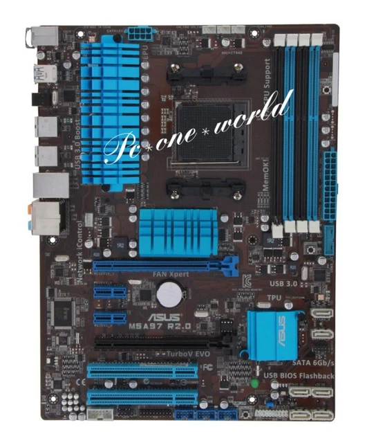 ASUS M5A97 R2.0 Motherboard AMD 970 Socket AM3+ 4×DDR3 ATX USB2.0 USB3 ...
