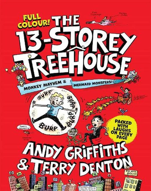 THE 13-STOREY TREEHOUSE: Colour Edition by Andy Griffiths Paperback ...
