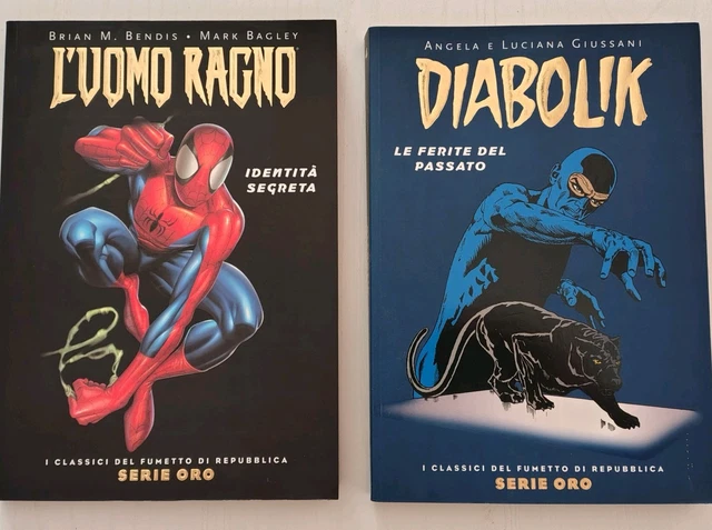 DIABOLIK N.4 E L'Uomo Ragno n.1 Classici Fumetto Repubblica Serie Oro + Omaggio EUR 9,00 ...