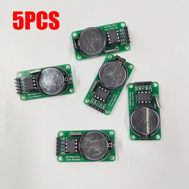5 PCS RTC DS1302 Real Time Clock Module For Arduino AVR ARM PIC SMD ...