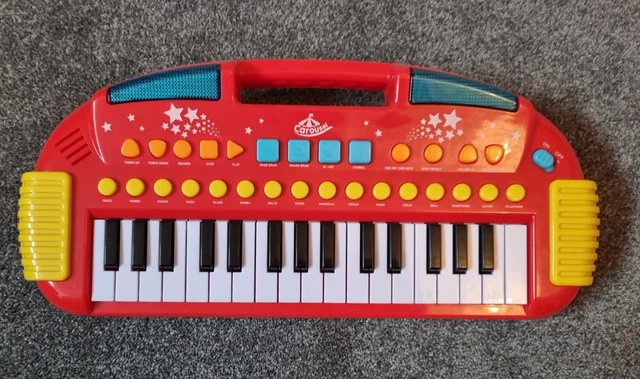 ELC CAROUSEL TOY Keyboard With Instrument Sounds, Rhythms. Record ...