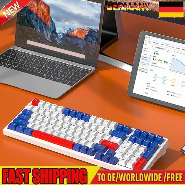 K98 MECHANICAL KEYBOARD Type-C Wired Gaming Keyboard for PC(Blue Yellow Axis) EUR 54,29 ...