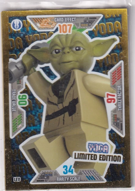 LEGO STAR WARS Serie 2 Sammelkarten Karte Nr. LE11 Yoda Limited Edition ...