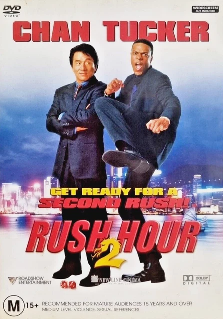 RUSH HOUR 2 (DVD, 2001) Jackie Chan, Chris Tucker, Maggie Q, Region 4 ...