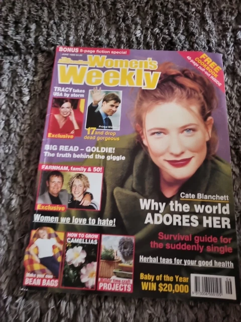 WOMEN'S WEEKLY MAGAZINE June 1999-Goldie Hawn-Fergie-Cate Blanchett $30 ...