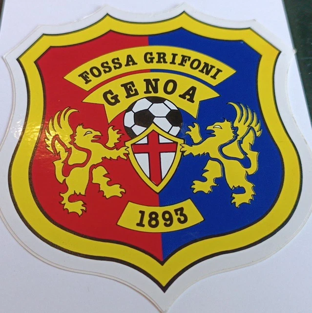 ADESIVO STICKERS SIMBOLO Logo Crest Fossa Dei Grifoni Genoa Genova ...