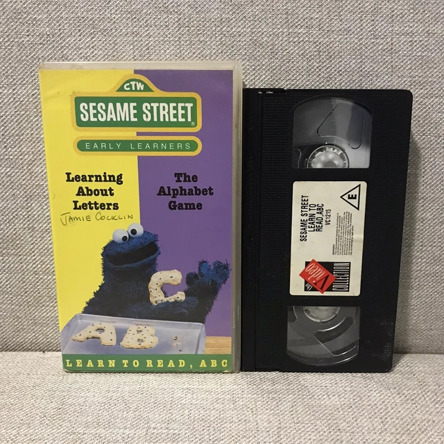 SESAME STREET EARLY Learners - Vhs Video - Learning About Letters ...