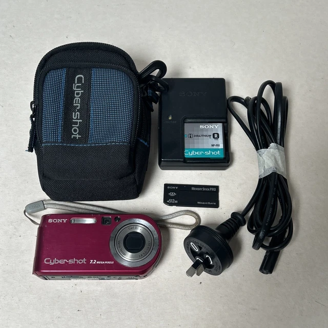 SONY DIGITAL CAMERA Cybershot DSC-P200 7.2MP - Tested & Working *Read ...