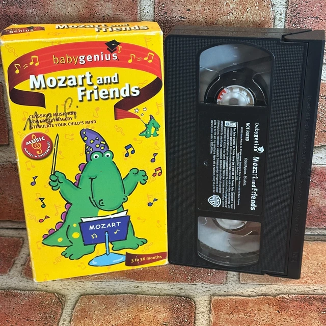 BABY GENIUS MOZART And Friends VHS Used Warner Kids Cartoon Music ...