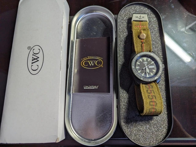 CWC SBS DIVER ISSUE (QS120-DD) Military Dive ETA Quartz Watch Black ...