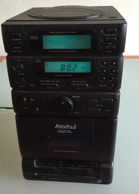 VINTAGE AMSTRAD HIFI (tape/cd/Radio) Model -Micro 1000 £15.00 - PicClick UK