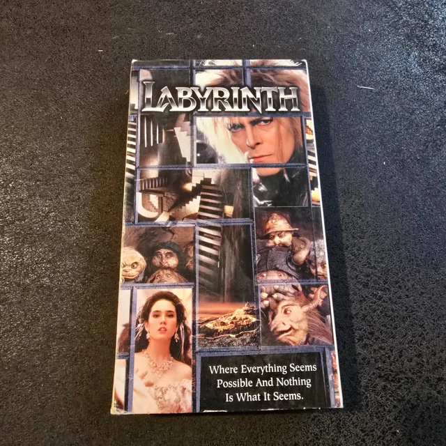 LABYRINTH VHS TAPE David Bowie Jennifer Connelly Jim Henson Lucasfilm ...