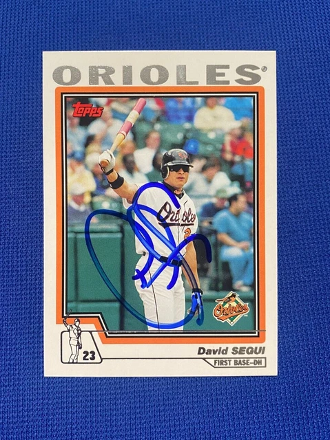 2003 CARTE AUTOGRAPHE Signée Topps David Segui Baltimore Orioles #16 ...
