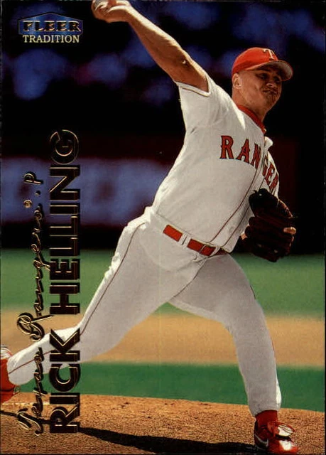 CARTE DE BASEBALL 1999 Fleer Tradition Texas Rangers #176 Rick Helling ...