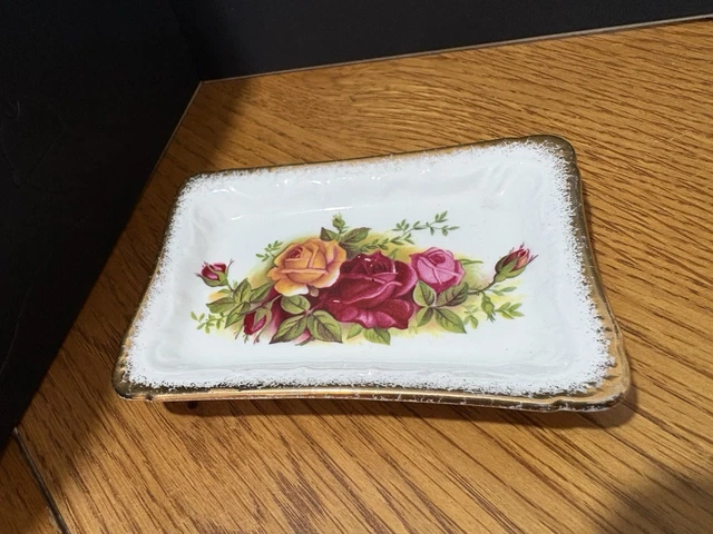 ROYAL ALBERT OLD Country Roses Mini Dish Bone China £7.58 - PicClick UK