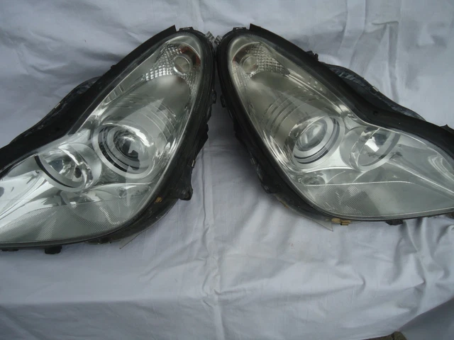 MERCEDES W219 C219 CLS bi xenon headlights with cornering light left ...