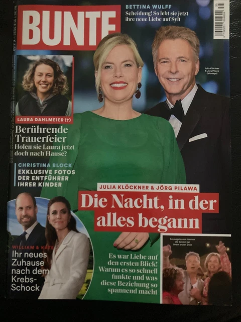 ZEITSCHRIFT BUNTE NR. 35 vom 21.08.2025 Julia Klöckner und Jörg Pilawa EUR 1,00 - PicClick DE