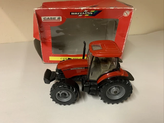 BRITAINS FARM CASE IH MXU 125 Tractor Farm Model 40784 1:32 Scale Die ...