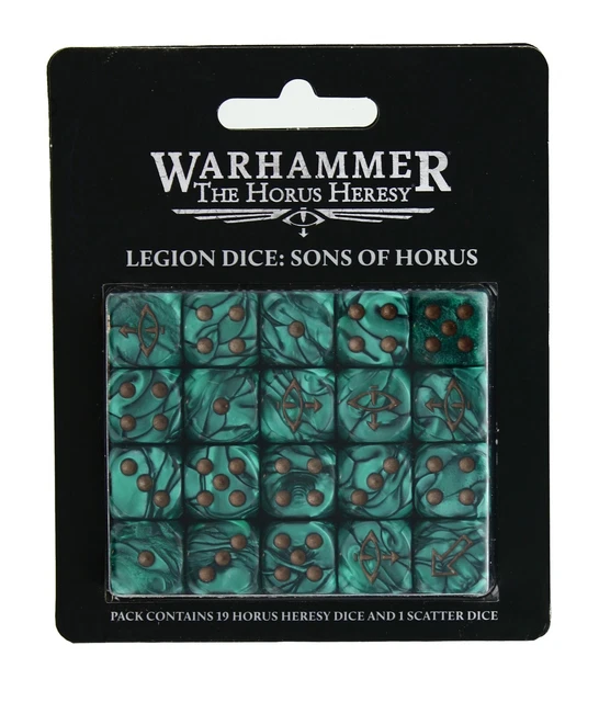 THE HORUS HERESY Warhammer Legion Dice Sons of Horus 20 Piece Set $27. ...