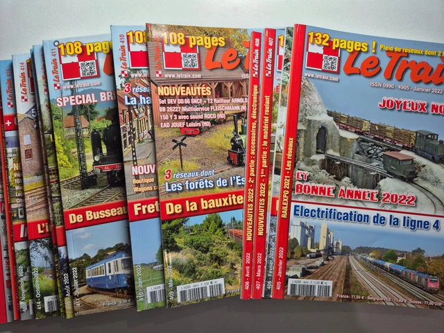 LOT DE 12 revues magazines modélisme LE TRAIN année 2022 complète EUR ...