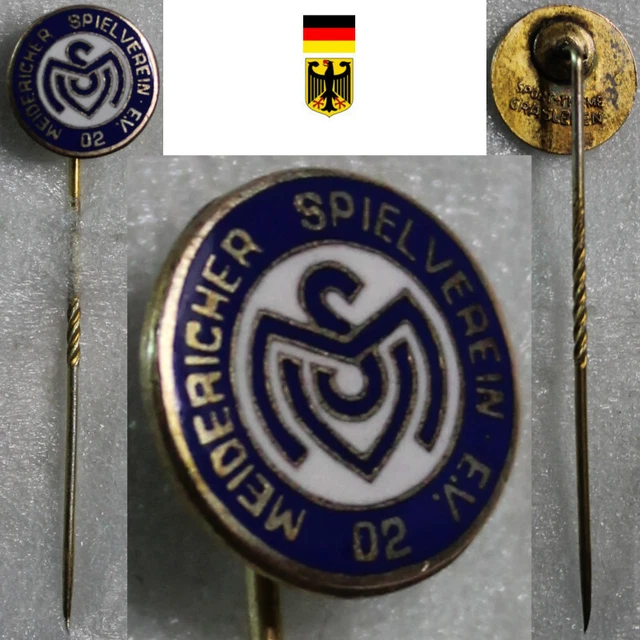 FUSSBALL FOOTBALL BADGE ANSTECKNADEL DFB 1960er-Jahre * MSV MEIDERICHER ...