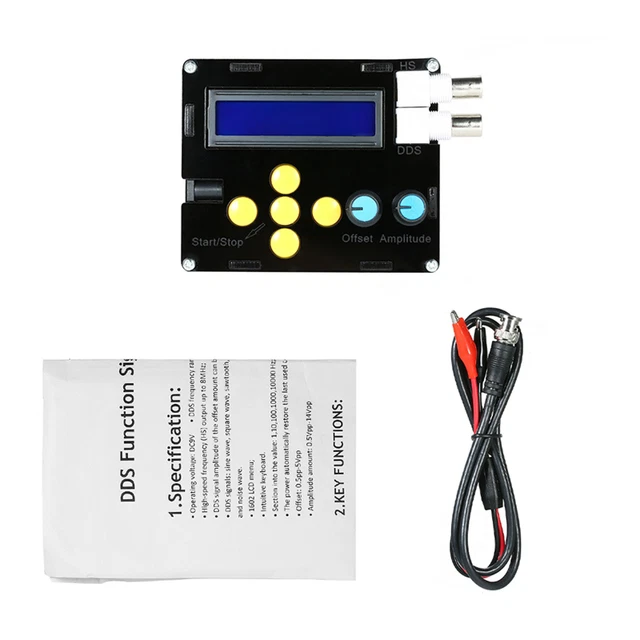 DDS FUNCTION SIGNAL Generator Sine Square Triangle Sawtooth Wave Low ...