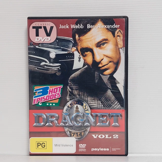 DRAGNET VOL. 2 JACK WEBB CLASSIC TV Series Rare DVD Free Post EUR 5,95 ...