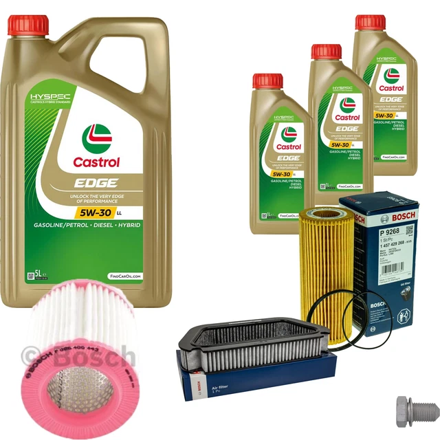 BOSCH INSPECTION SET 8 L castrol edge 5W-30 Ll pour Audi A8 3.2 FSI EUR ...